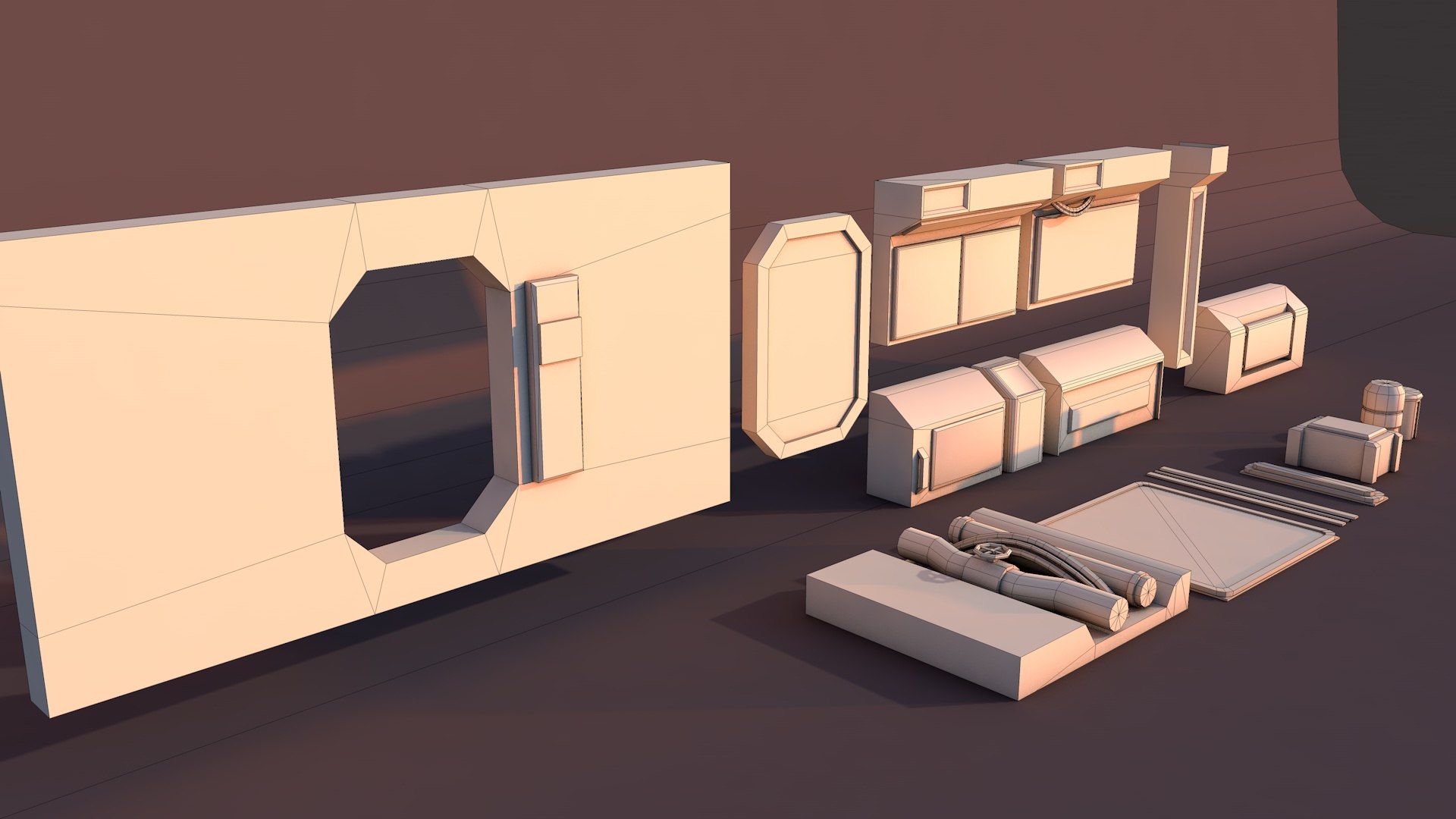 3D Sci Fi Modular Corridor - TurboSquid 2011602