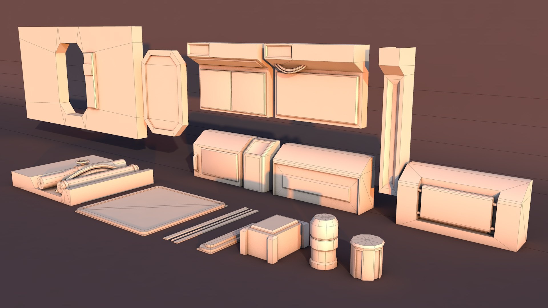 3D Sci Fi Modular Corridor - TurboSquid 2011602