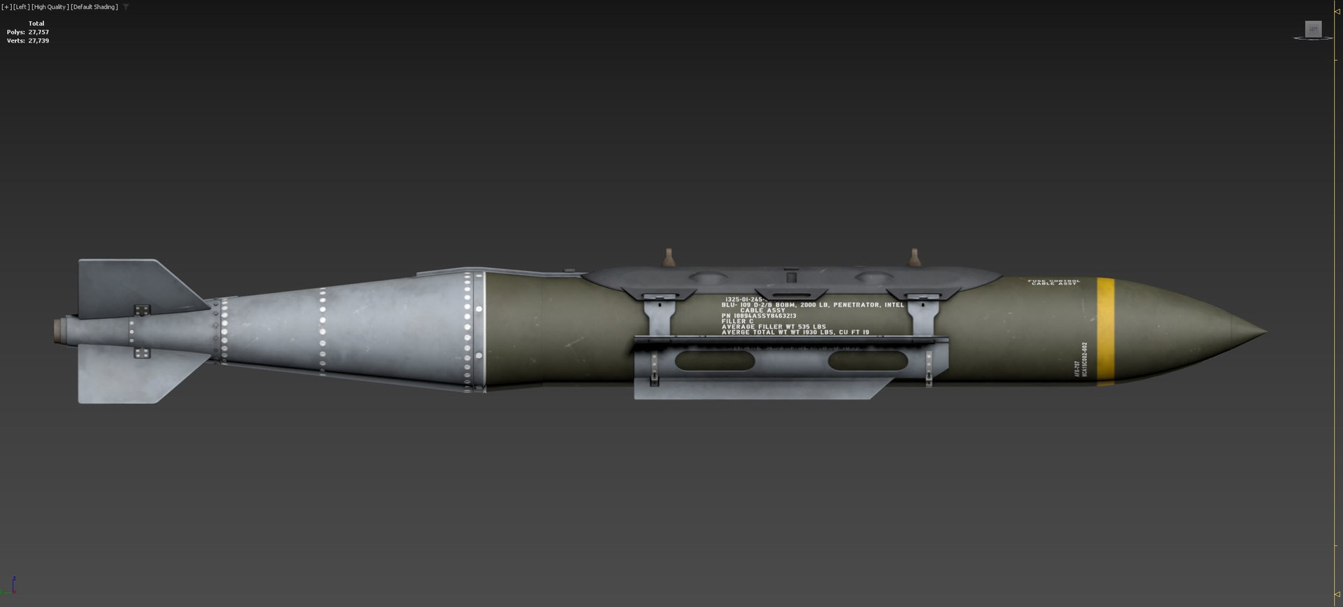 GBU-31v3B JDAM 3D Model - TurboSquid 2294150