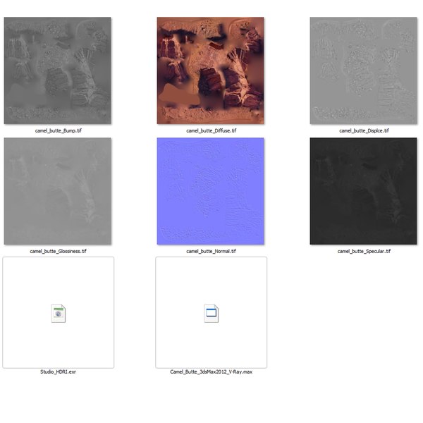 Sandstone butte pack 1 3D model - TurboSquid 1361660