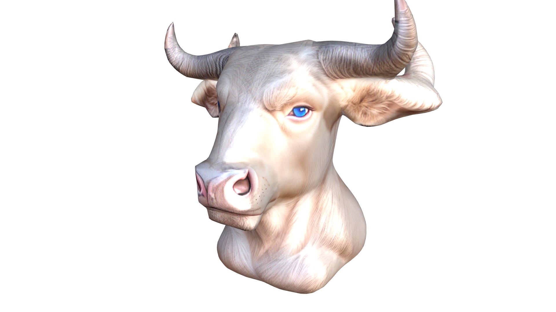 Bulky Anthropomorphic Bull 3D Model - TurboSquid 2218149