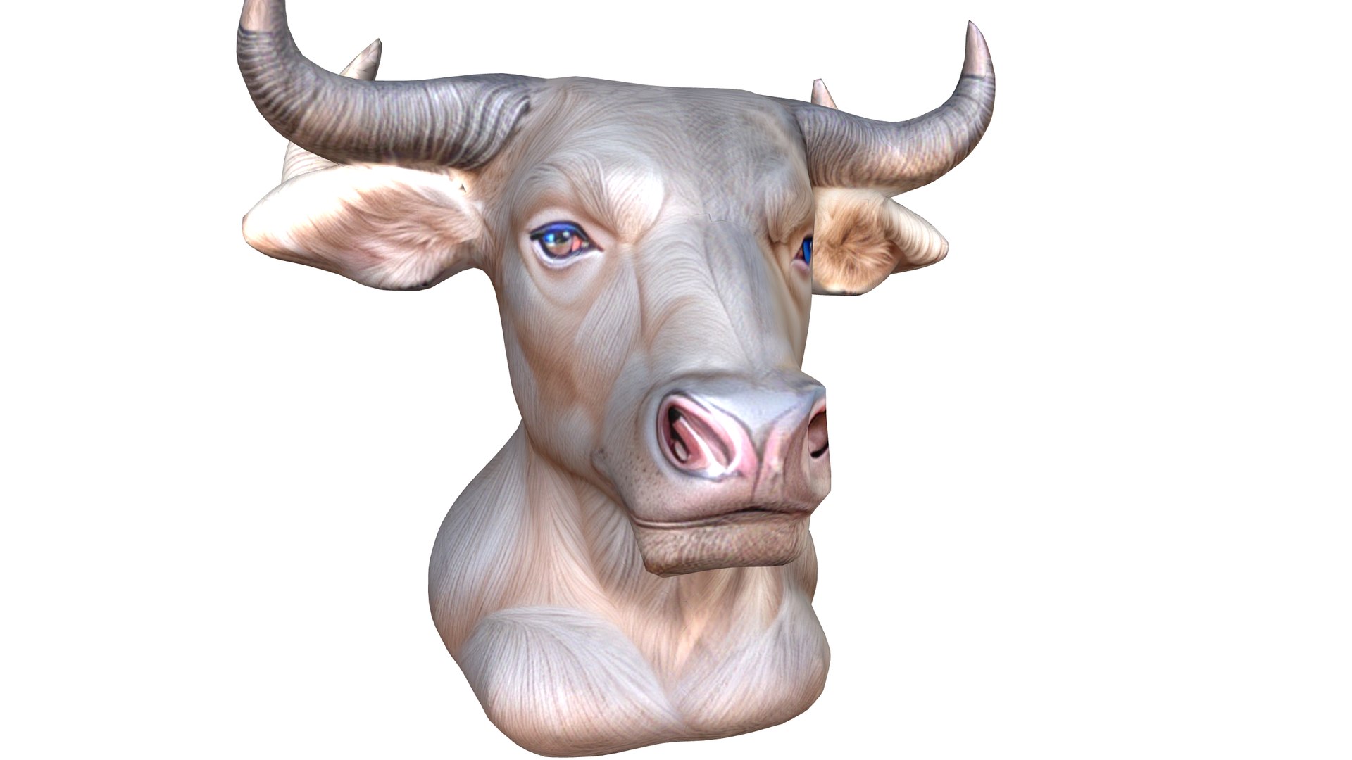 Bulky Anthropomorphic Bull 3D Model - TurboSquid 2218149