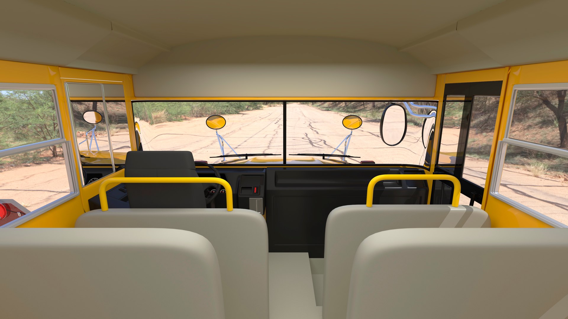 3D American Yellow School Bus - TurboSquid 2335593