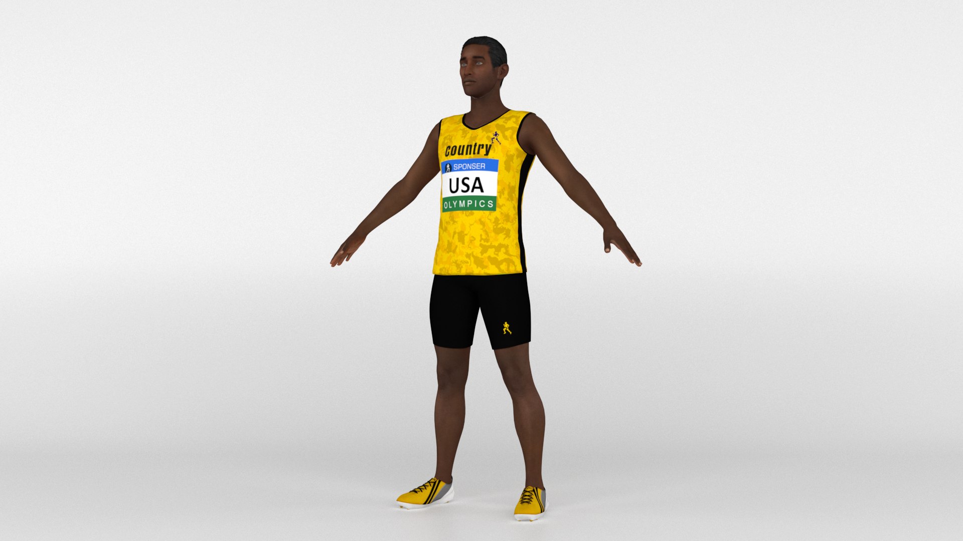 Athlete Runners 2 In 1 3D Model - TurboSquid 1764687