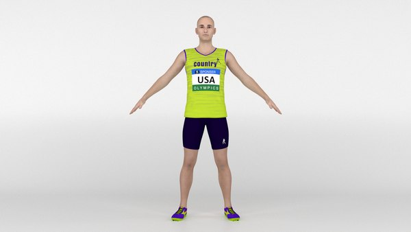 Athlete Runners 2 in 1 3D model - TurboSquid 1764687