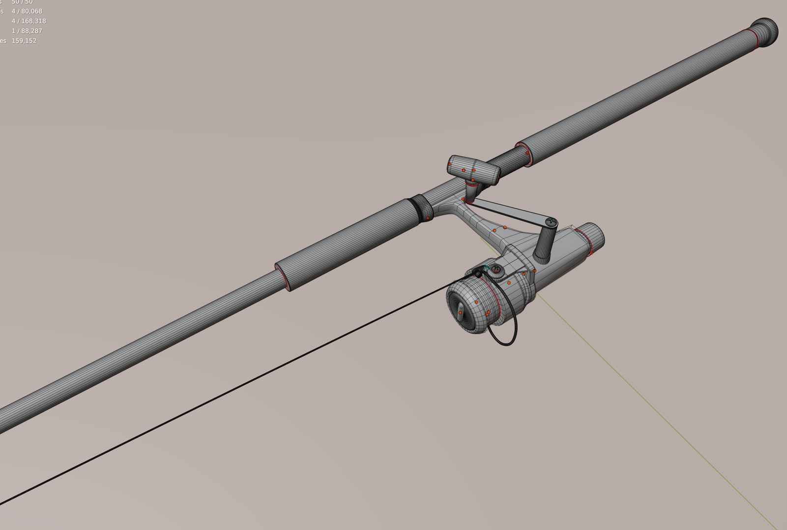 3D Model Fishing Rod - TurboSquid 2076020