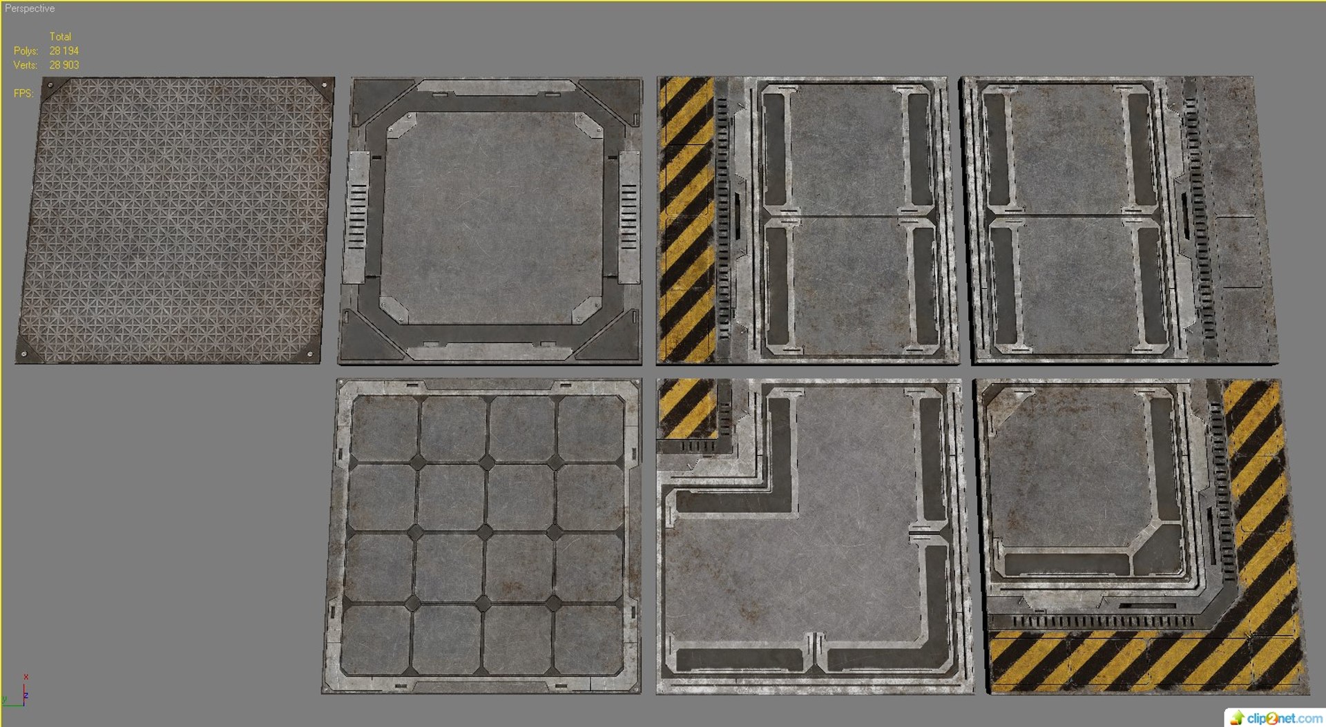 Max Sci-fi Floor Panels
