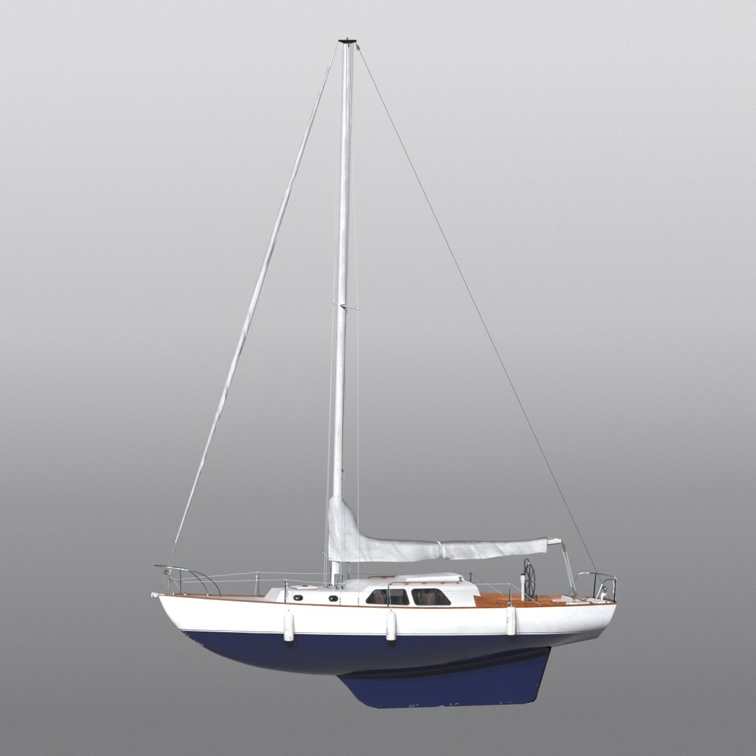 Sailboat Sail Boat 3D Model - TurboSquid 1532378
