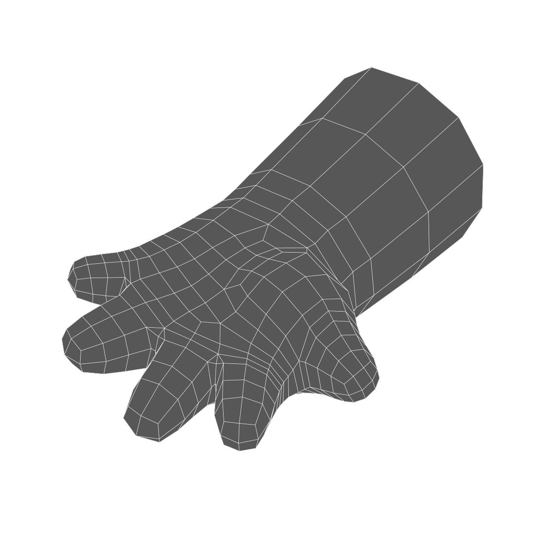 Cartoon Hand Toon 3d Model