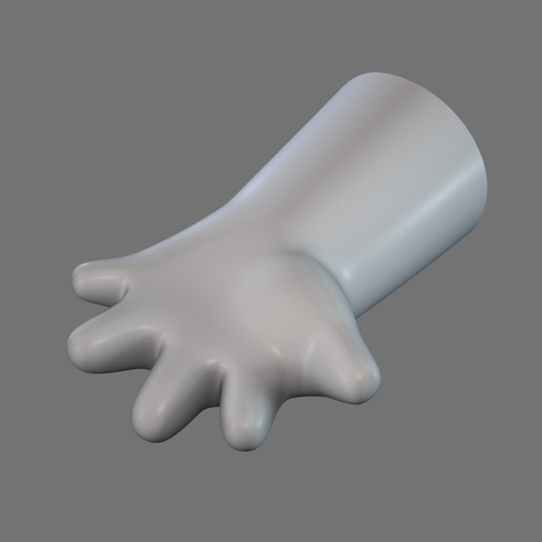 Cartoon Hand Toon 3d Model