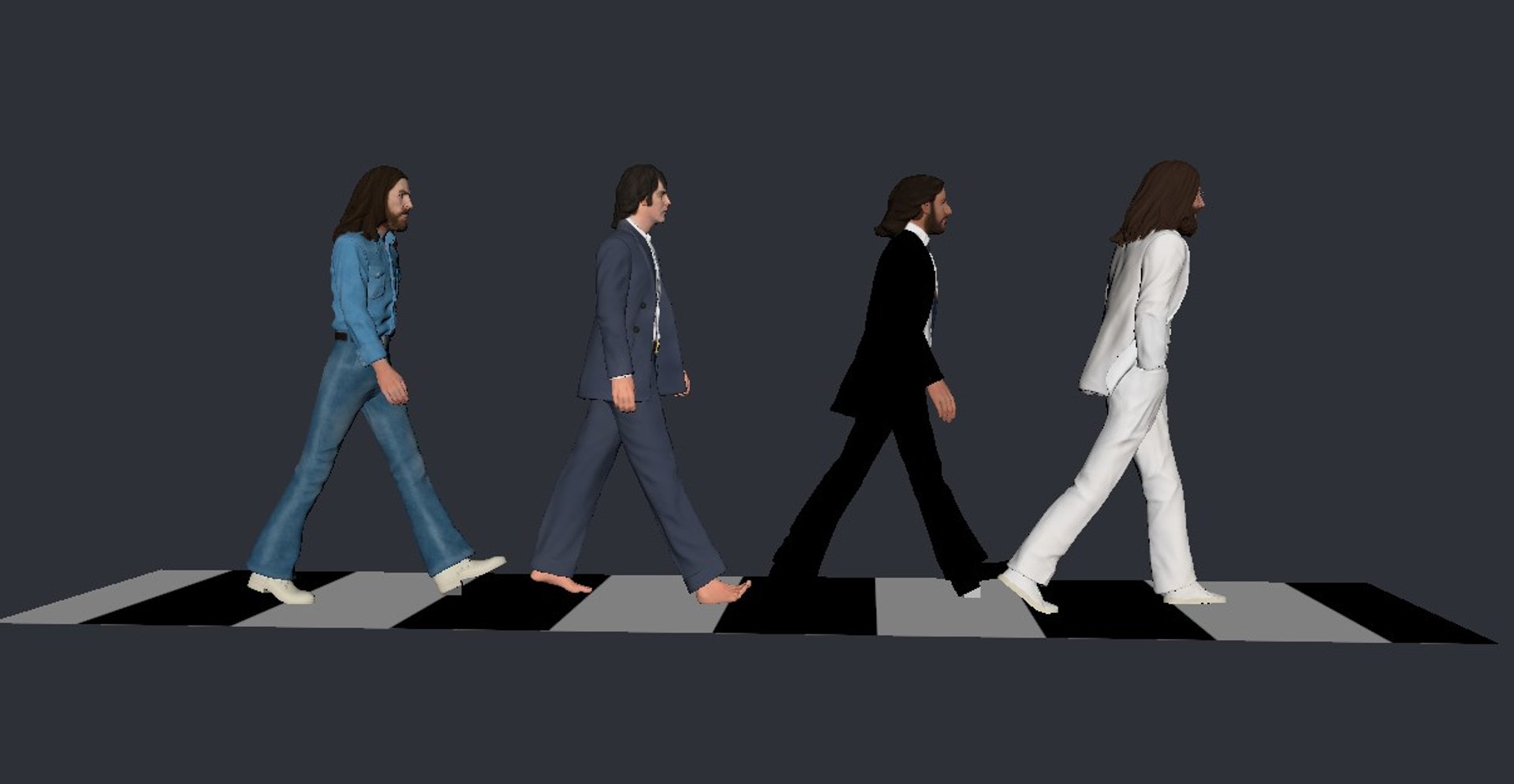 3D Beatles Abbey Road - TurboSquid 1228054