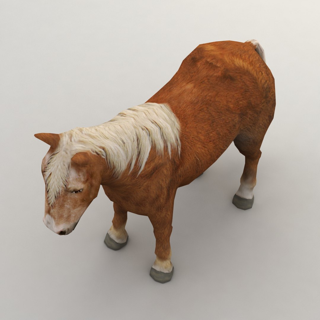 3d Rigged Pony Model
