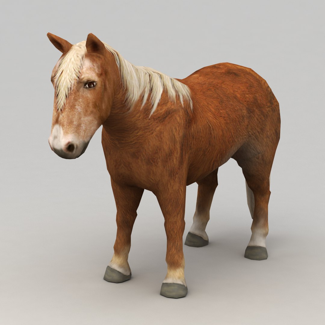 3d Rigged Pony Model