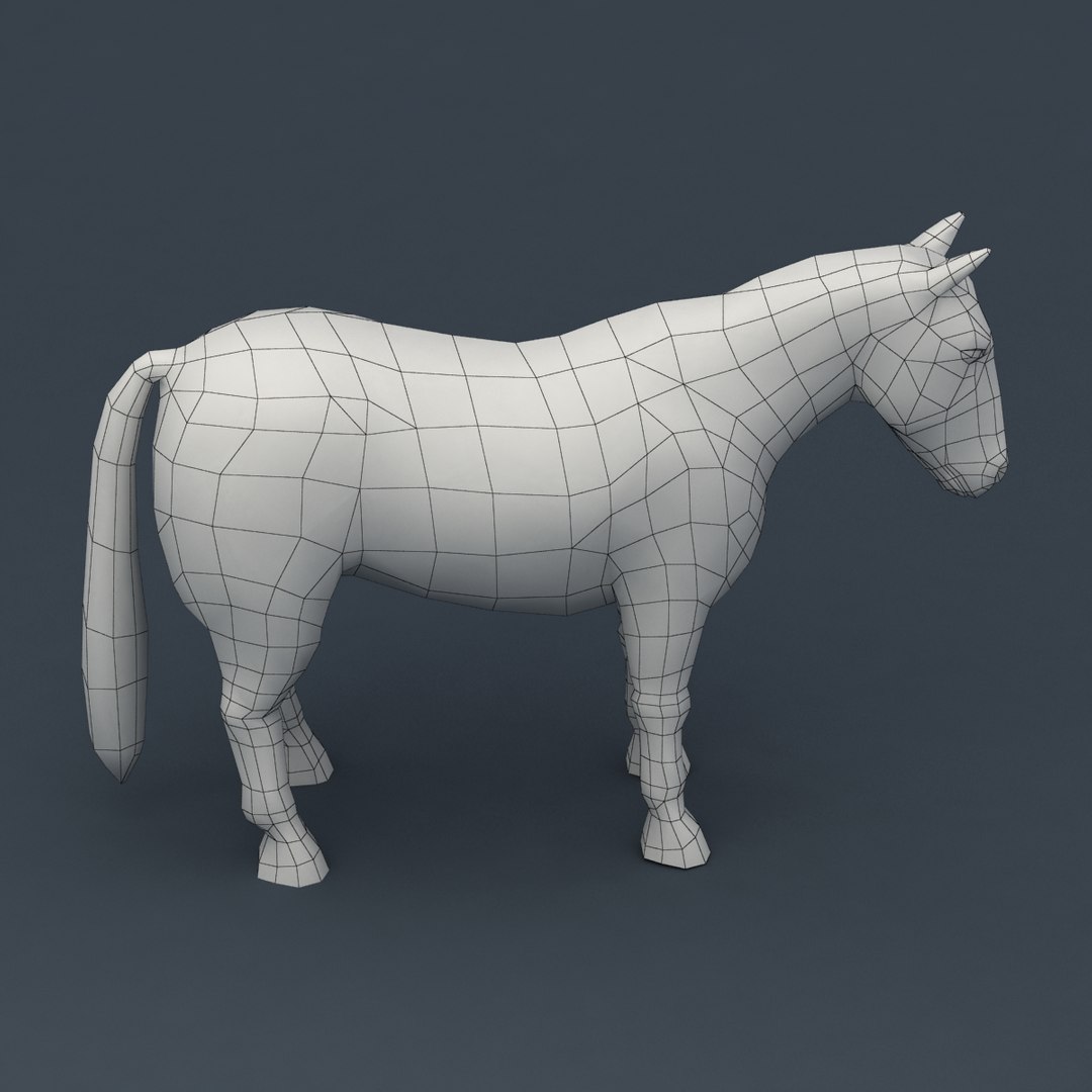 3d Rigged Pony Model