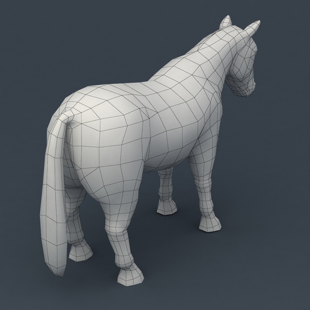 3d Rigged Pony Model