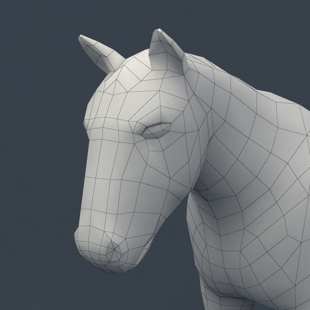 3d Rigged Pony Model