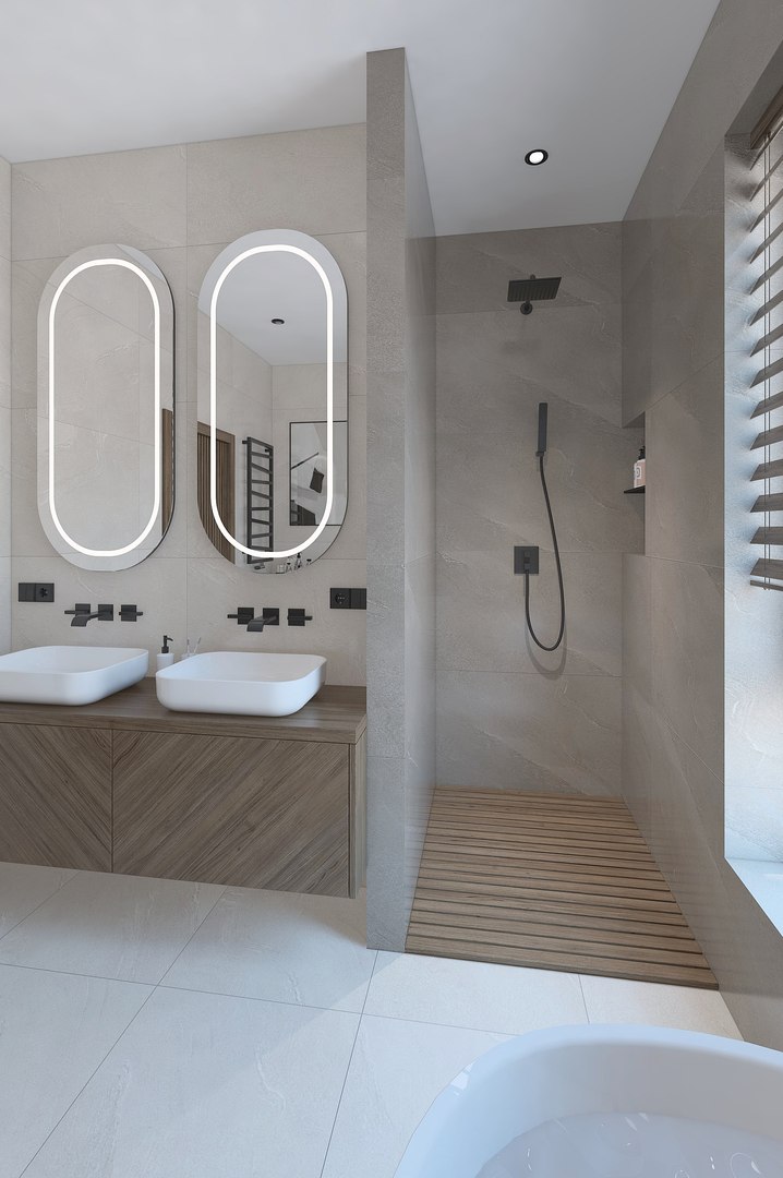 3D Cozy Bathroom With Shower - TurboSquid 1970729