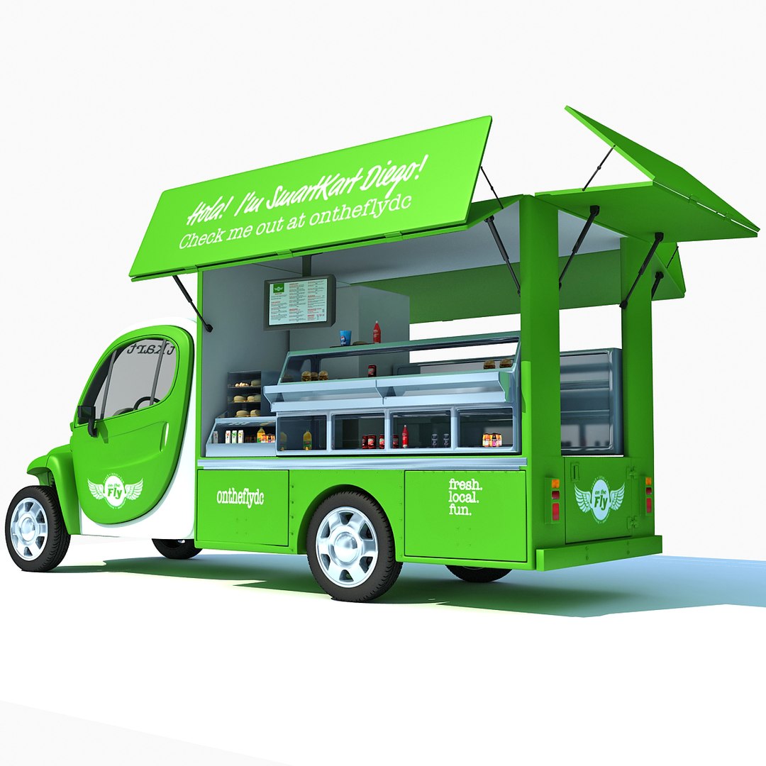 3d food truck