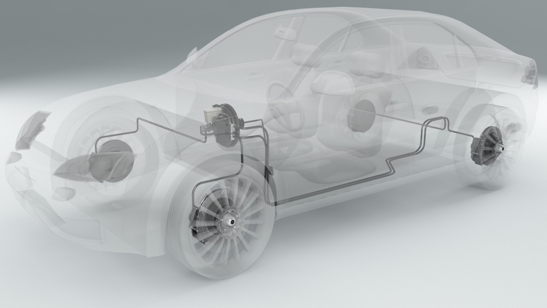 Car Brake Model - TurboSquid 1373070