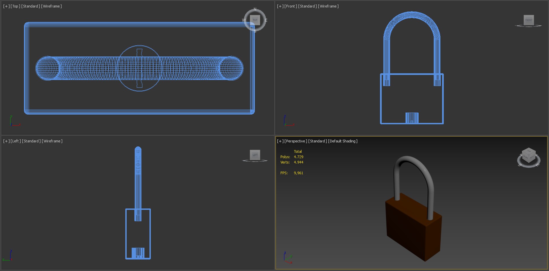 3D Lock Sliding Bolt - TurboSquid 2163911