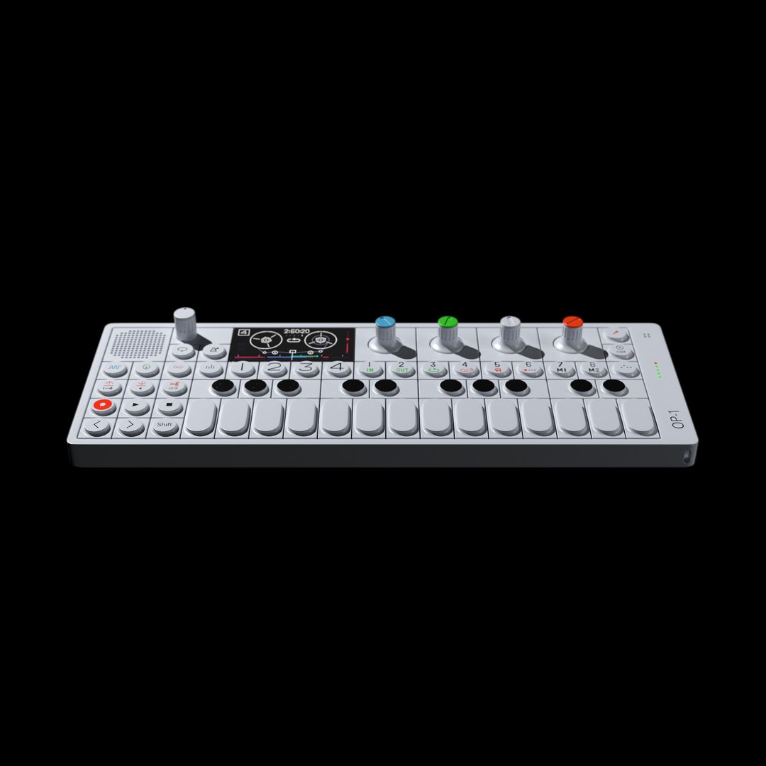 3D Teenage Engineering OP-1 Portable Synthesizer White model ...