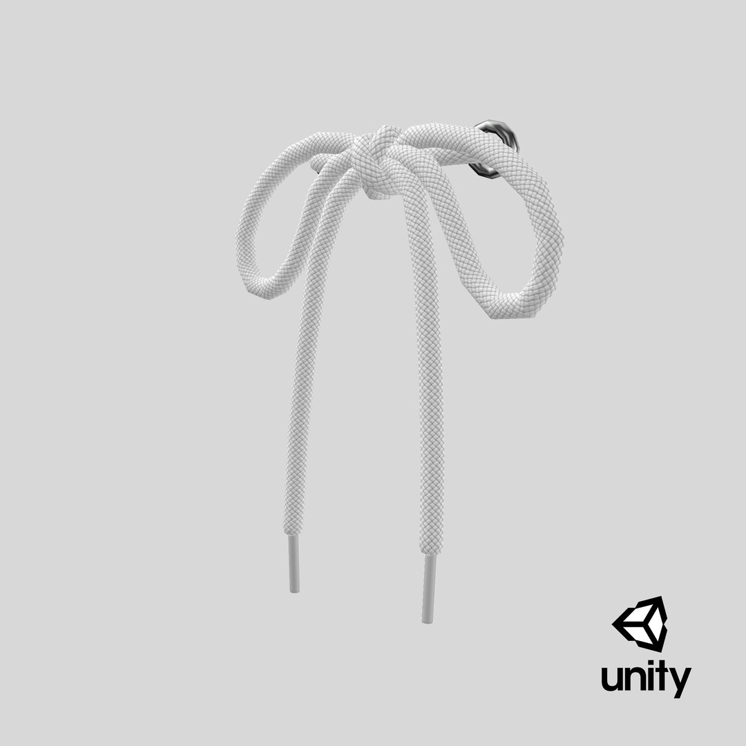 3D Model Shoelace 3v White PBR - TurboSquid 2107801