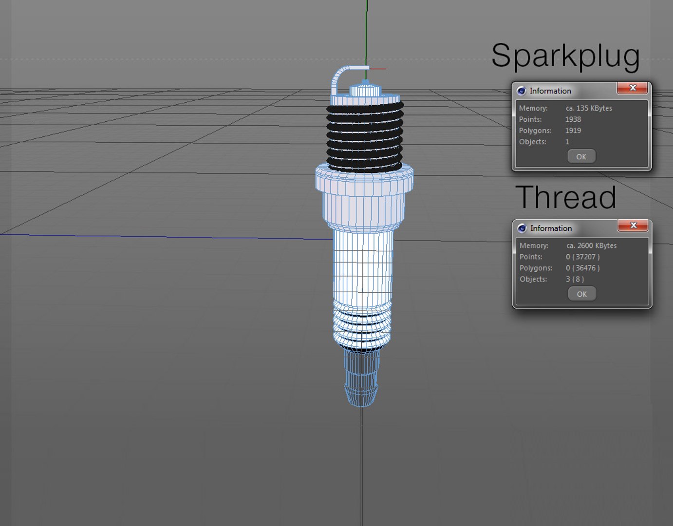 3d Model Spark Plug