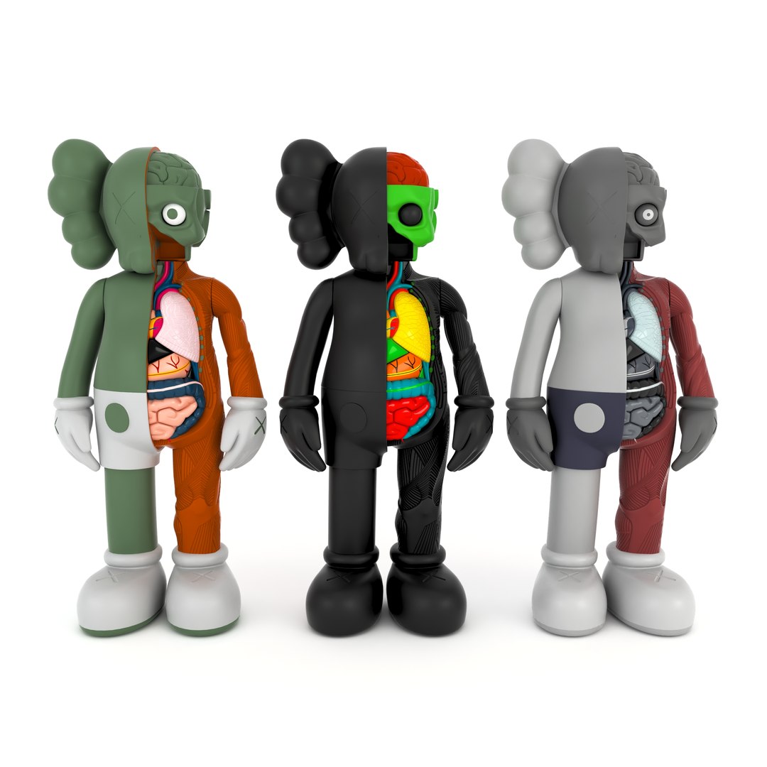 3D Modern Sculpture Kaws 3d Model Model - TurboSquid 2271863