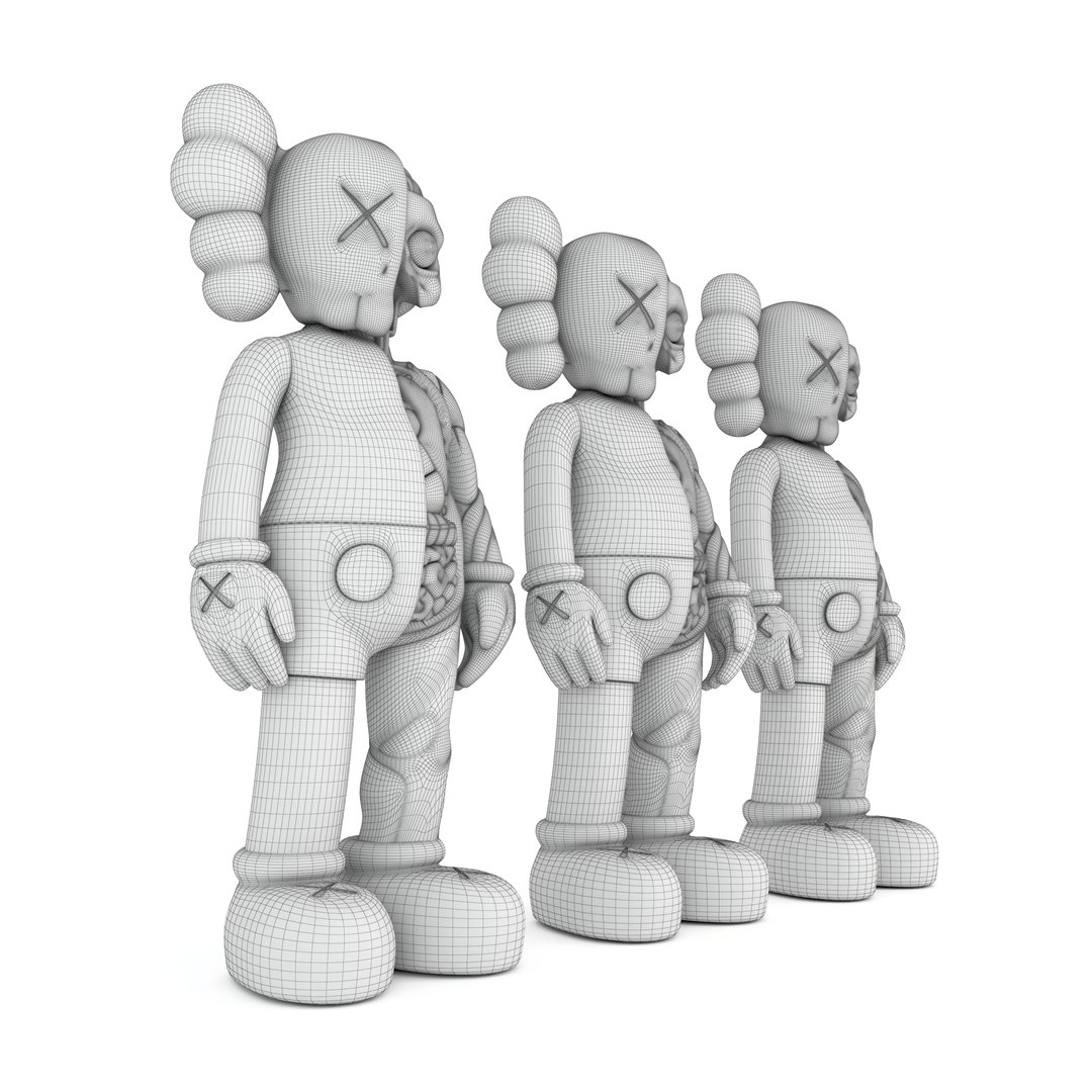 3D Modern Sculpture Kaws 3d Model Model - TurboSquid 2271863