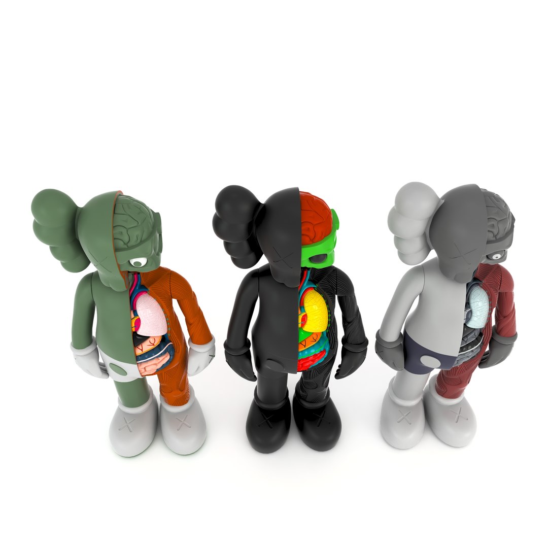 3D Modern Sculpture Kaws 3d Model Model - TurboSquid 2271863