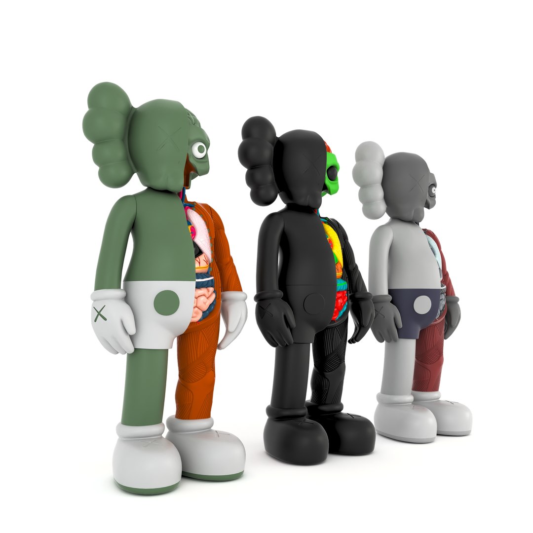 3D Modern Sculpture Kaws 3d Model Model - TurboSquid 2271863