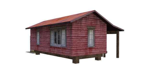 3d shack house model