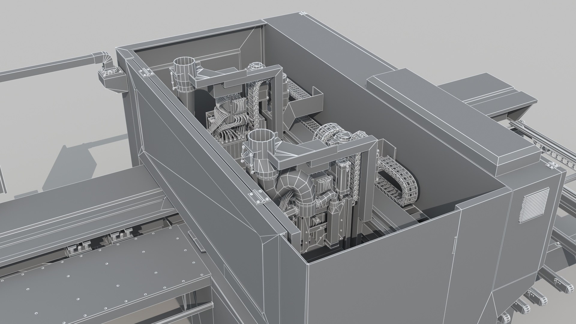 Six Sided CNC Drilling Center 3D - TurboSquid 2277578