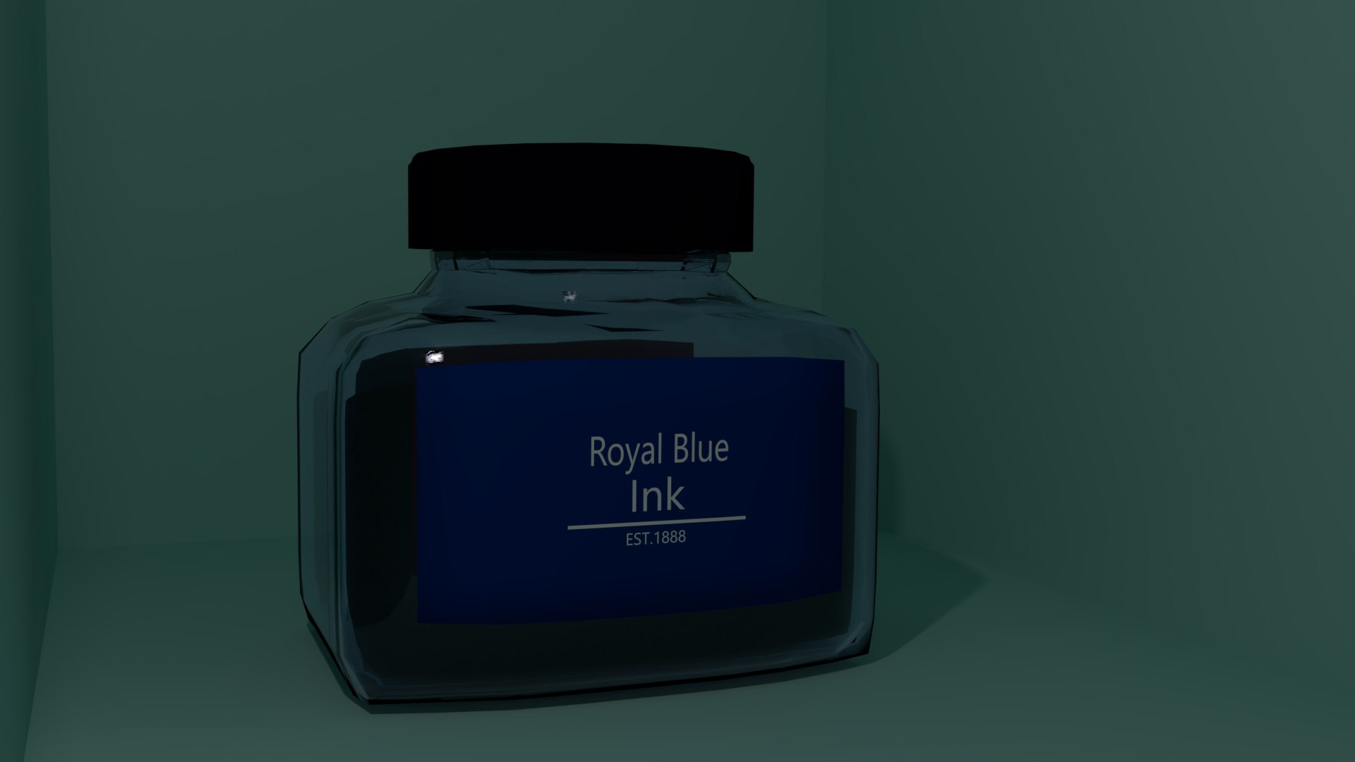 3D Model Fountain Pen Ink Bottle - TurboSquid 1609147