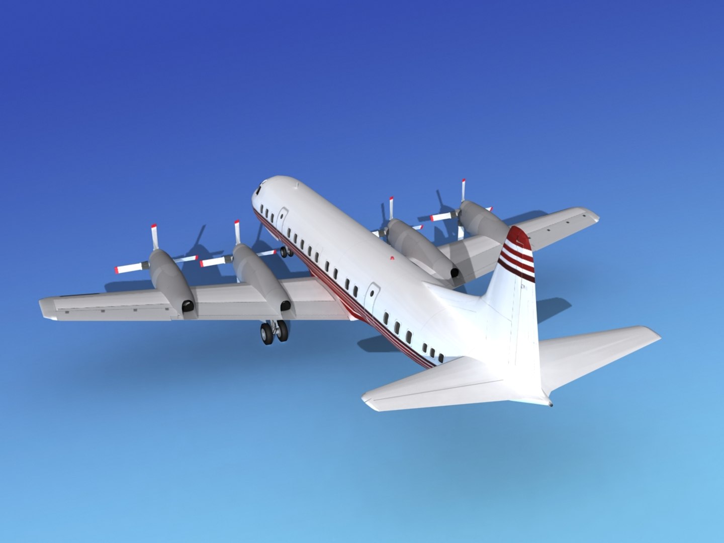 Propellers Electra Lockheed 3d Obj