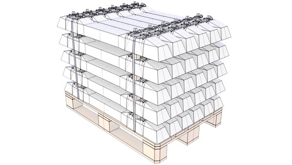 modelo 3d Pallet with Train Concrete Sleepers 26 - TurboSquid 2096416