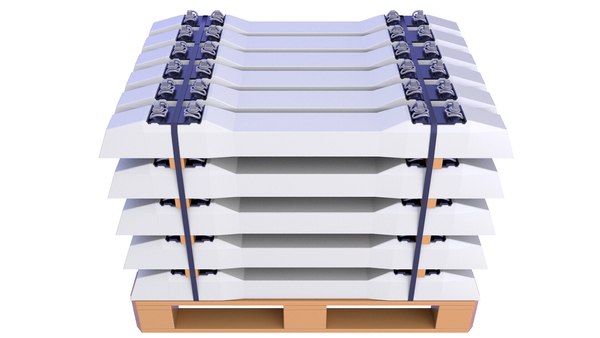 modelo 3d Pallet with Train Concrete Sleepers 26 - TurboSquid 2096416