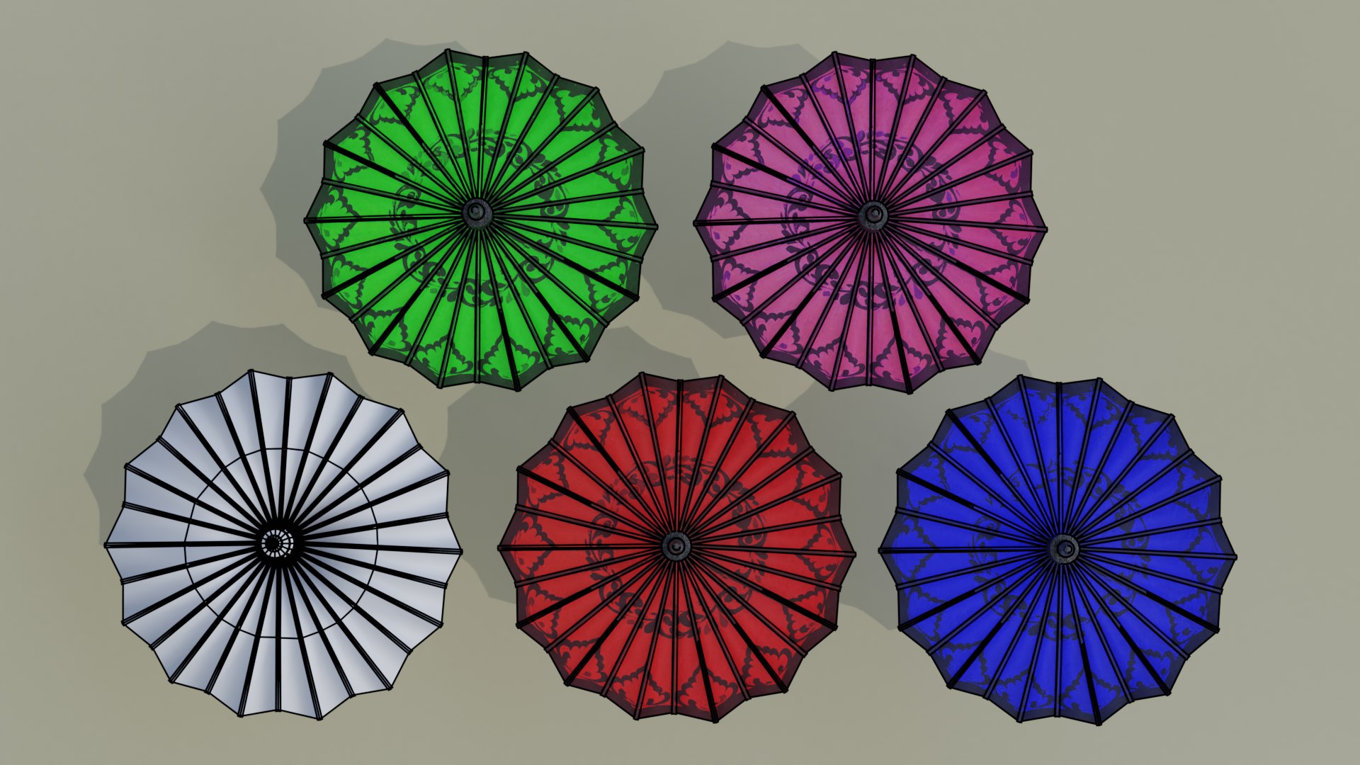 Pathein Sun Umbrella Myanmar Model - TurboSquid 1692311