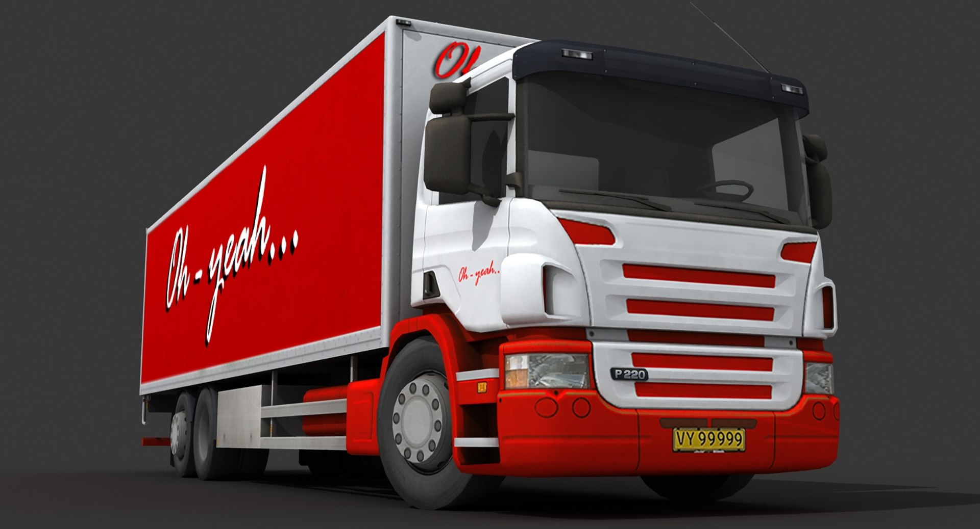 3D Red Cavard Van - - TurboSquid 1400687