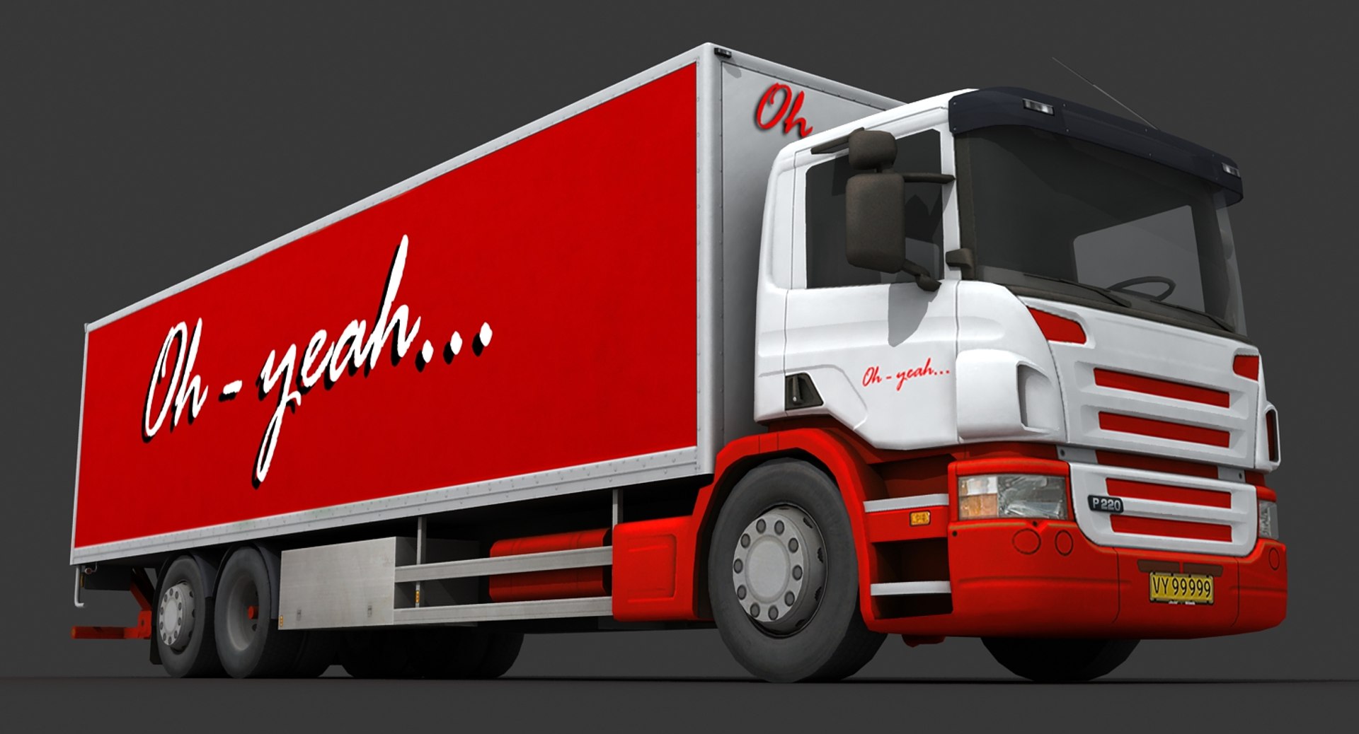 3D Red Cavard Van - - TurboSquid 1400687