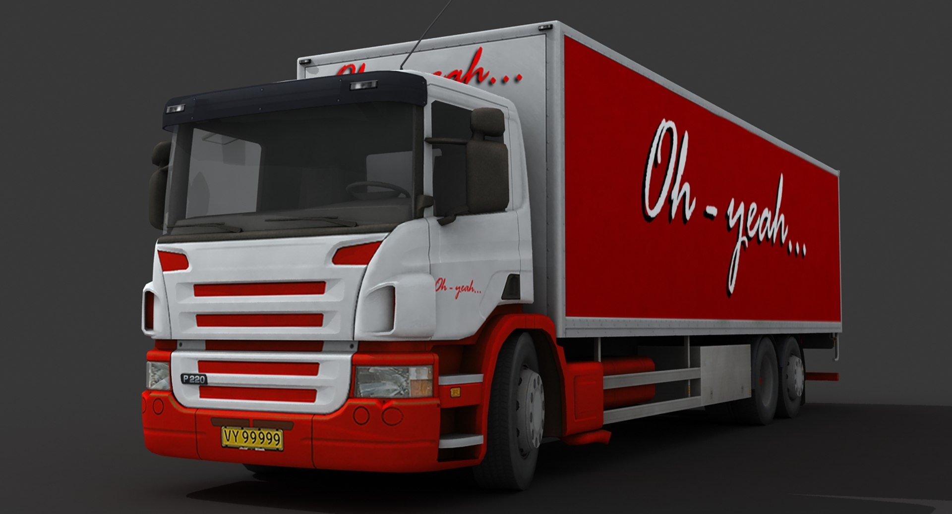 3D Red Cavard Van - - TurboSquid 1400687