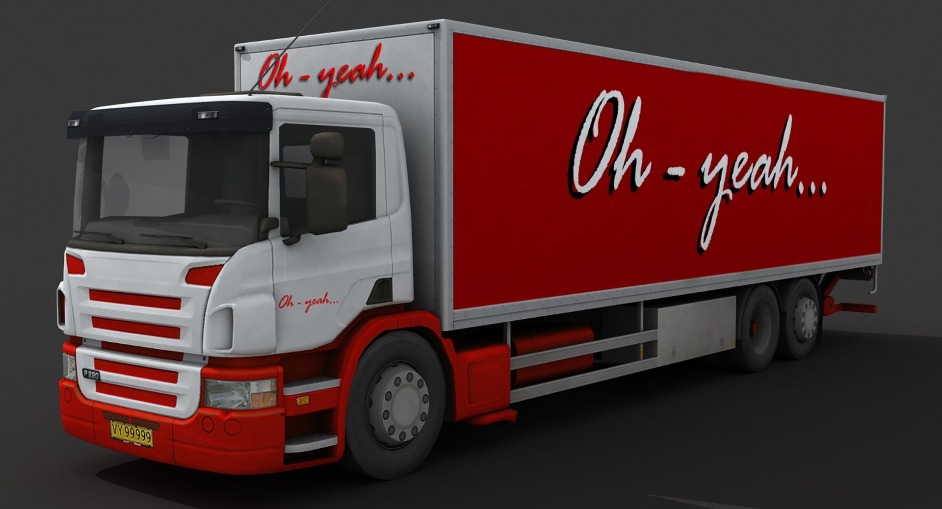 3D Red Cavard Van - - TurboSquid 1400687