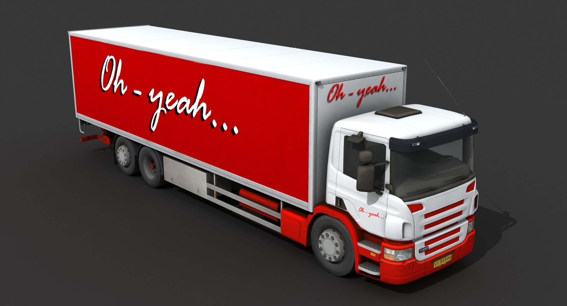 3D Red Cavard Van - - TurboSquid 1400687