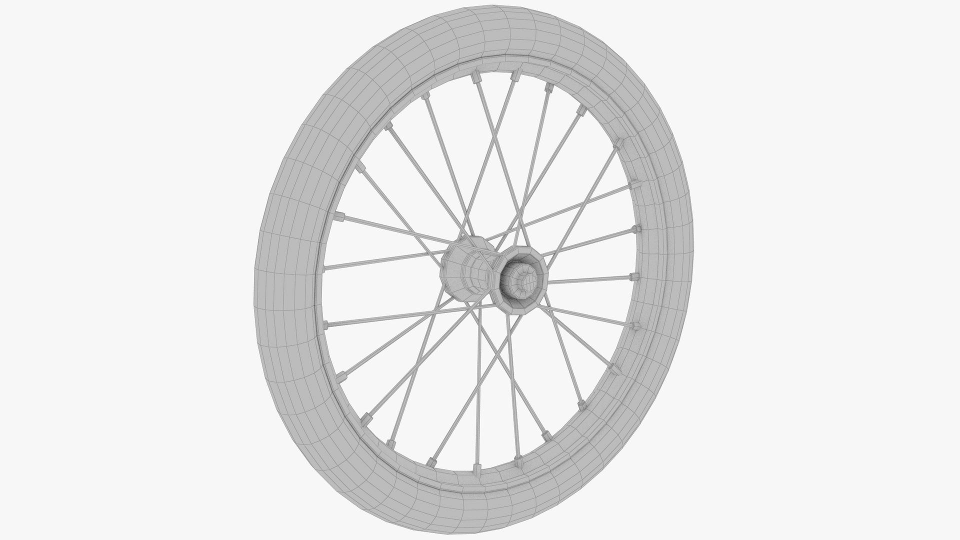 Spoked Wheels with Axis V1 3D model - TurboSquid 1859108