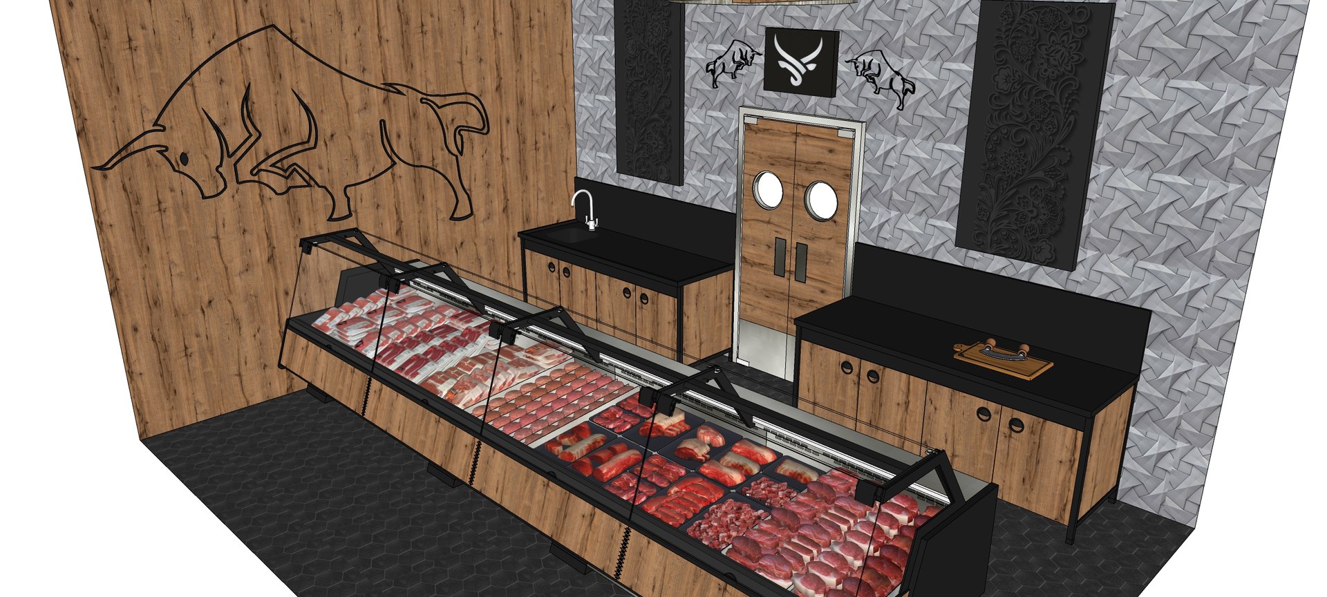 3D Butcher Shop Model - TurboSquid 1822989