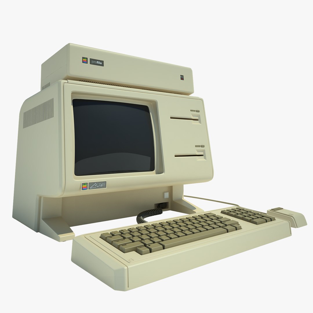 apple lisa computer 3d model