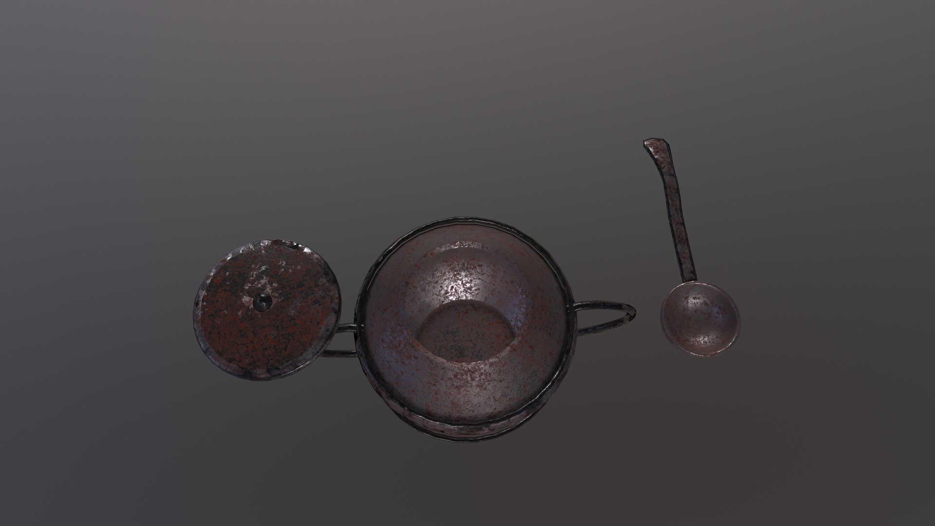 3D Medieval Teapot and Ladle Game Ready Low Poly model - TurboSquid 1788512