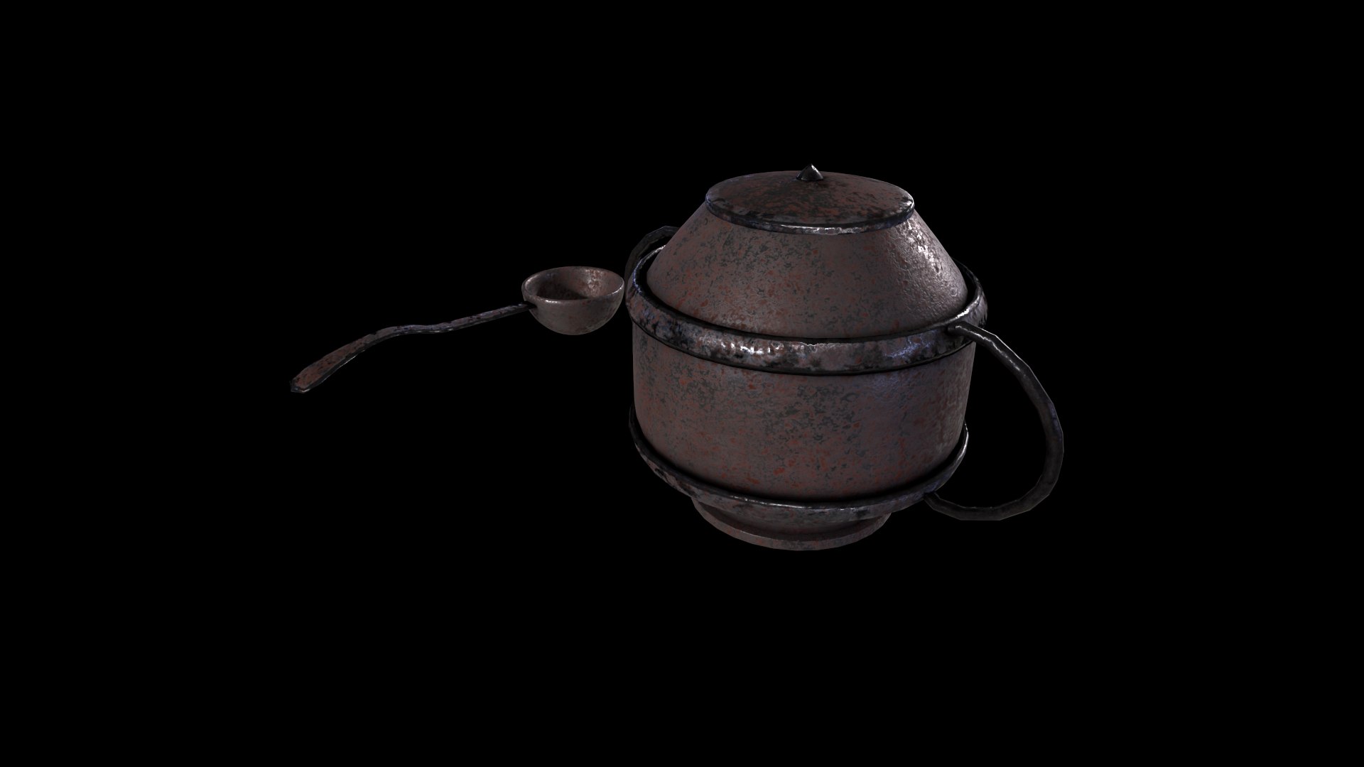 3D Medieval Teapot and Ladle Game Ready Low Poly model - TurboSquid 1788512
