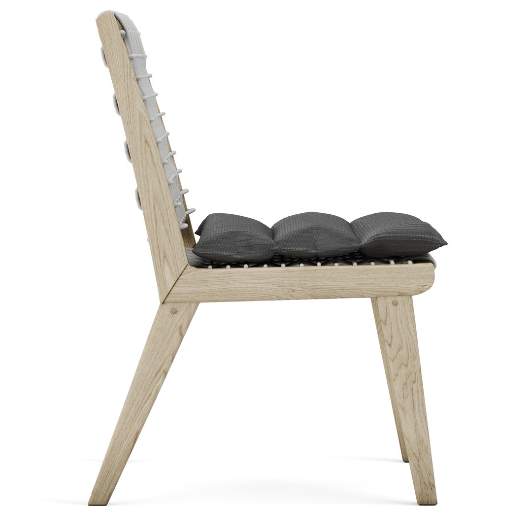 3D Model Teaka Chair Wood - TurboSquid 1699810