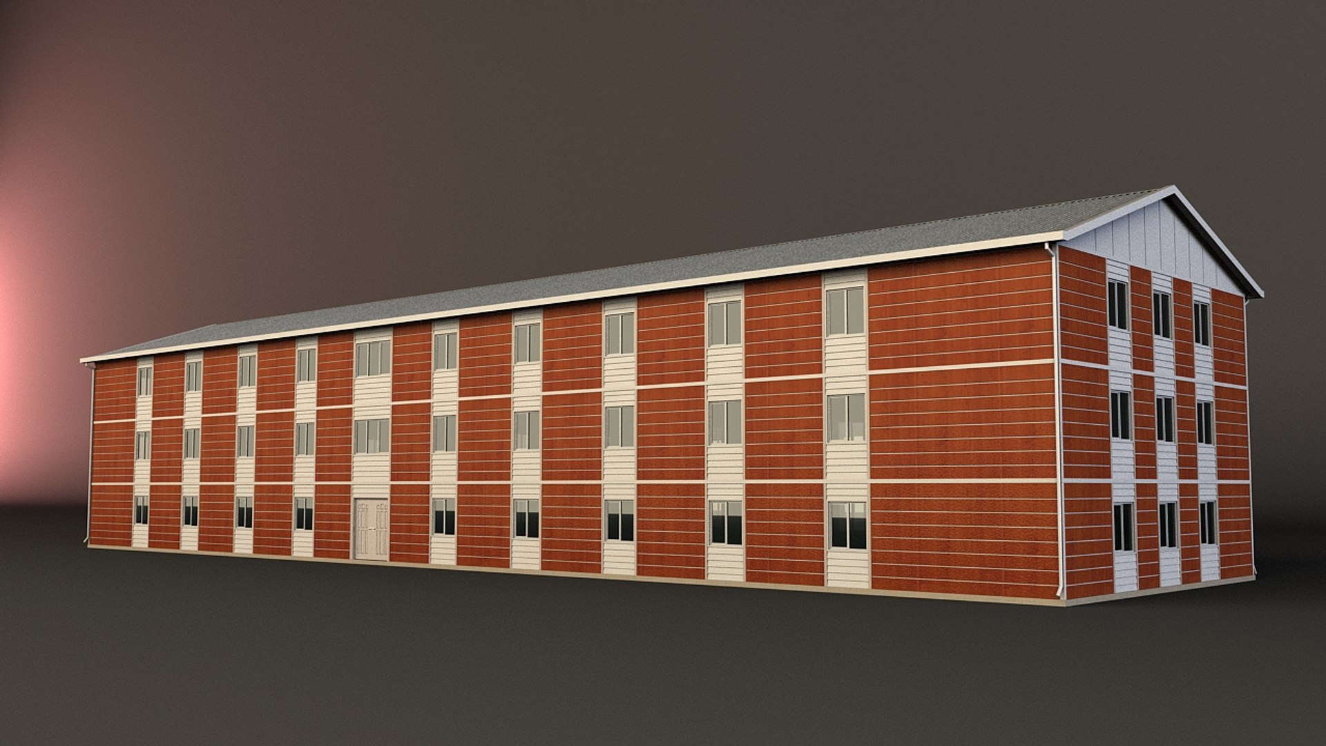 3d obj prefabricated building 1